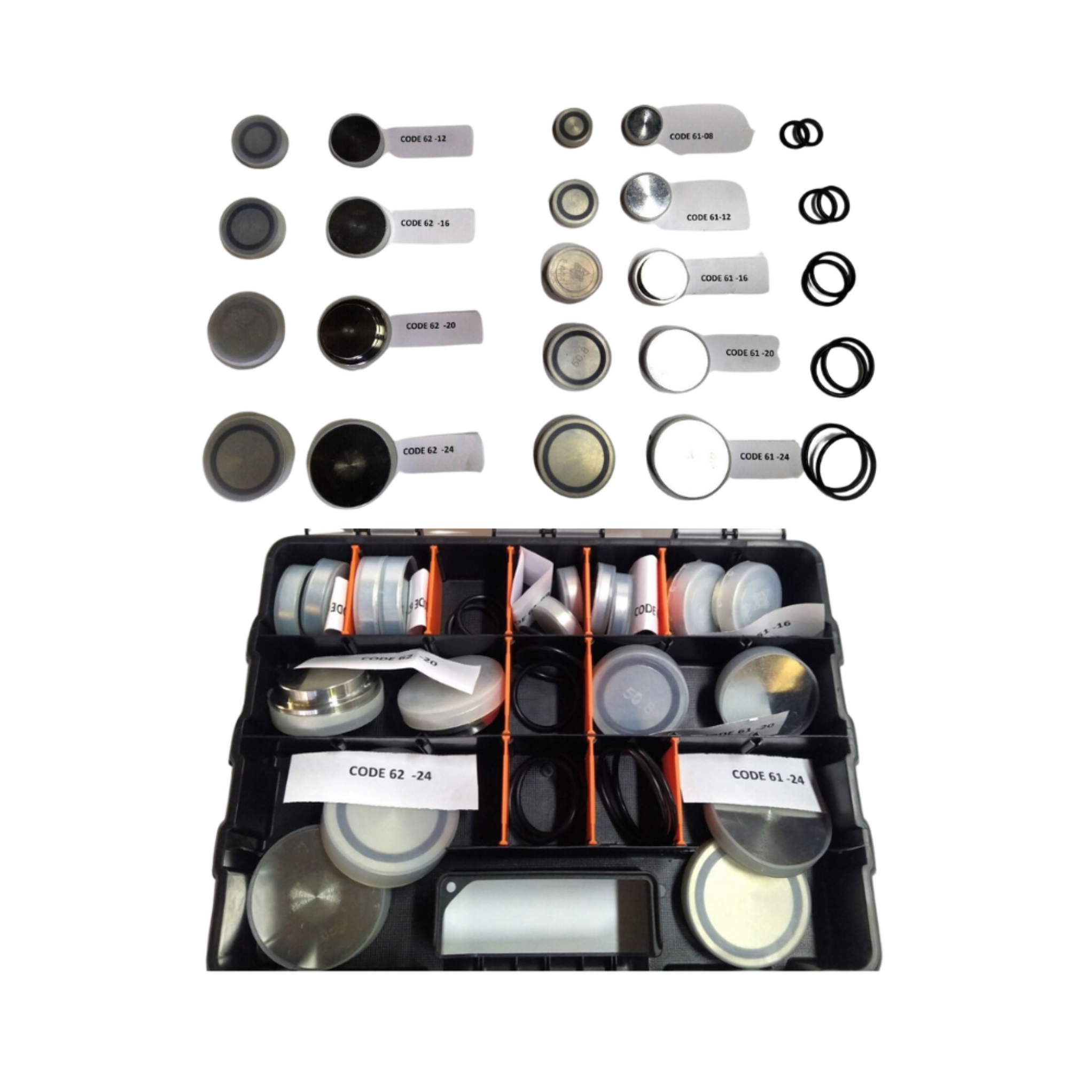 Hydraulic Blanking Disc Kit | SAE Code 61 & 62 | 28-Piece — ENGMATTEC New Zealand
