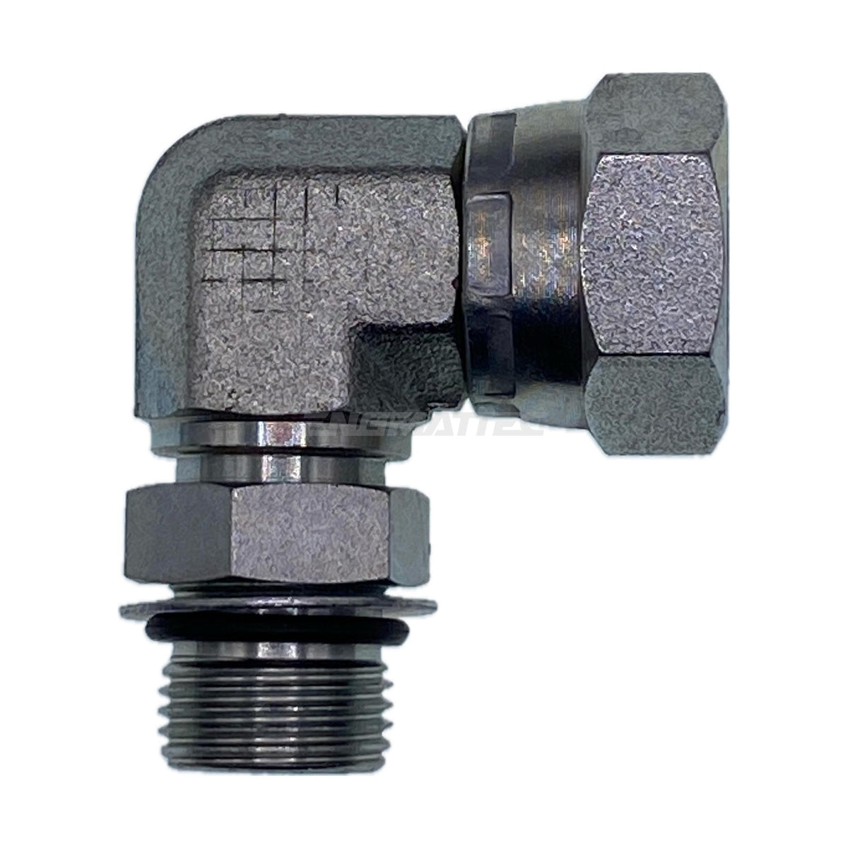 BSP Swivel Female x UNO Male 90° Compact Hydraulic Adaptor — ENGMATTEC ...